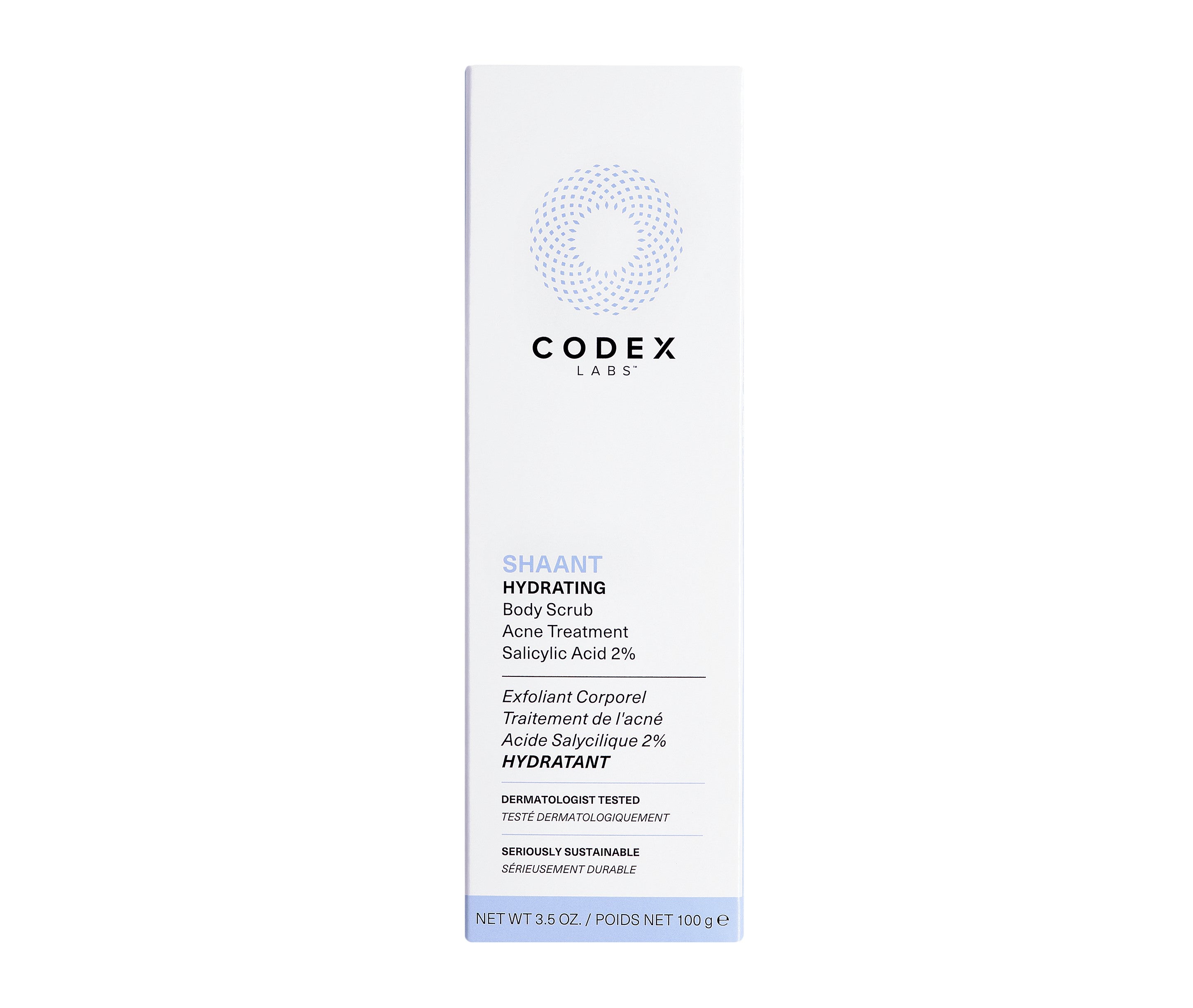 Shaant Hydrating Acne Body Scrub – Codex Labs Corp