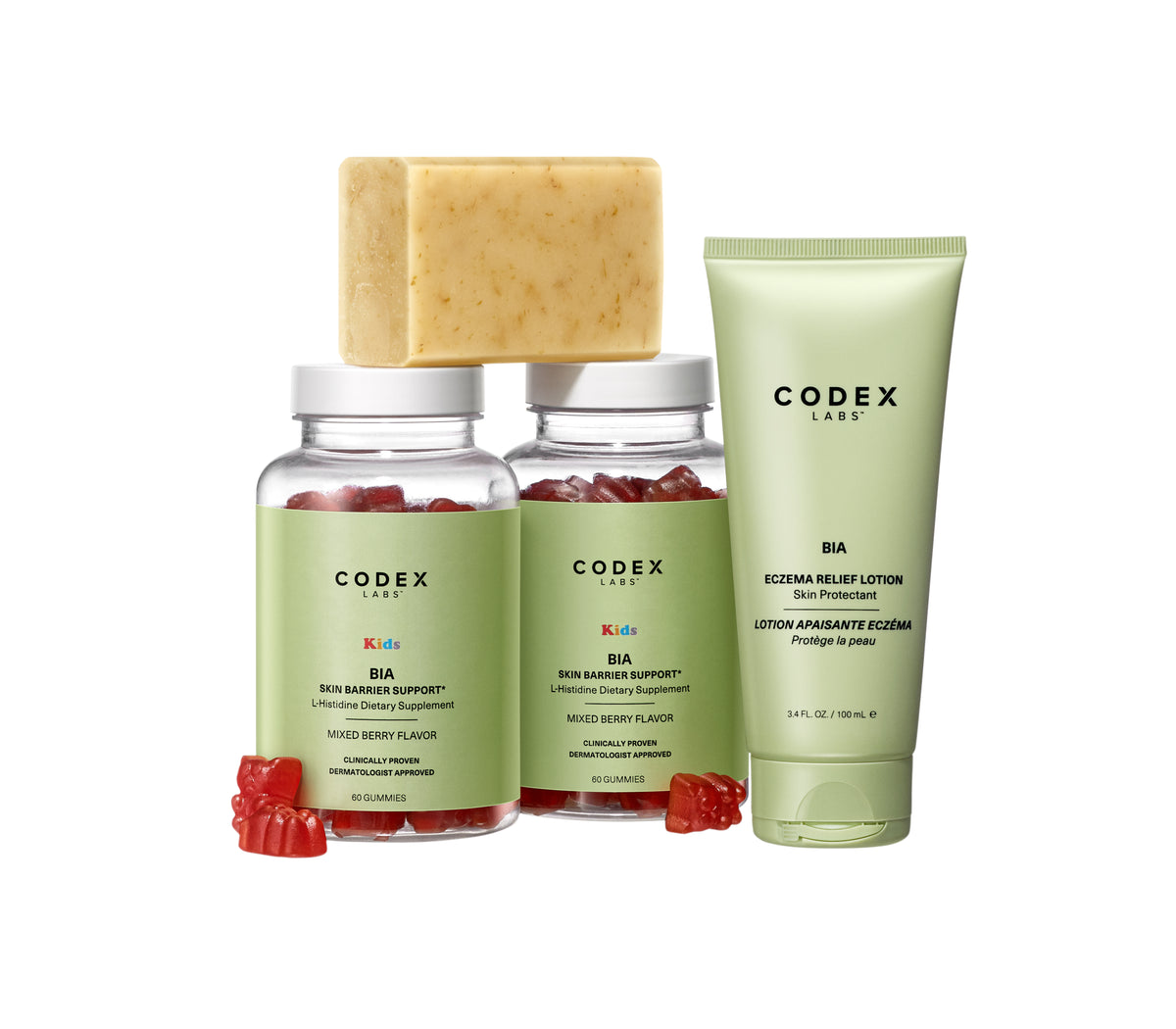 Kids Eczema Treatment Bundle | Skin Barrier Support System For Dry ...